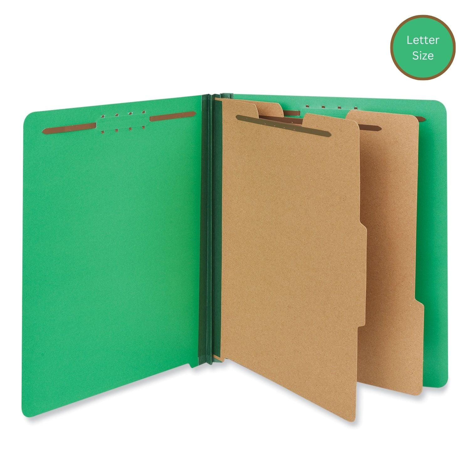 Bright Colored Pressboard Classification Folders, 2 Dividers, Letter ...