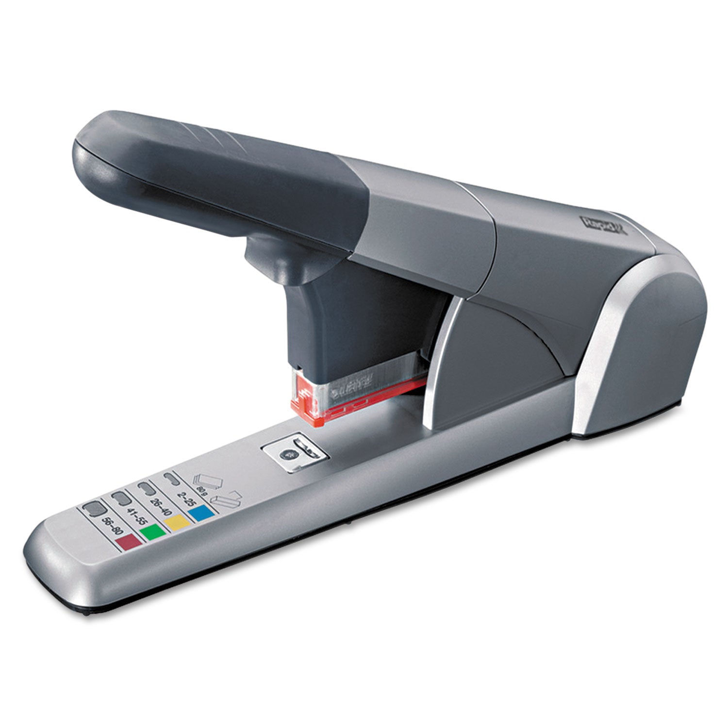 Heavy-Duty Cartridge Stapler, 80-Sheet Capacity, Silver by Rapid RPD02892