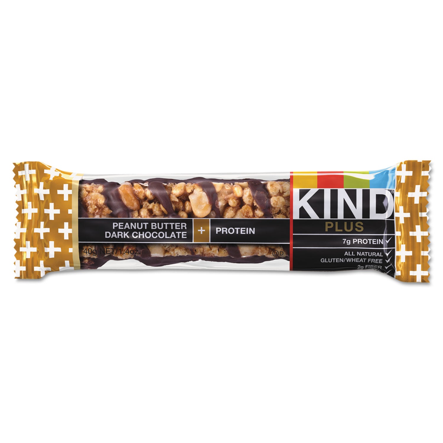 Plus Nutrition Boost Bar, Peanut Butter Dark Chocolate/Protein, 1.4 oz ...