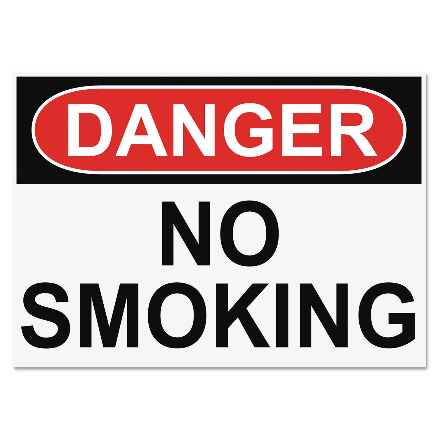 OSHA Safety Signs, DANGER NO SMOKING, White/Red/Black, 10 x 14 by ...