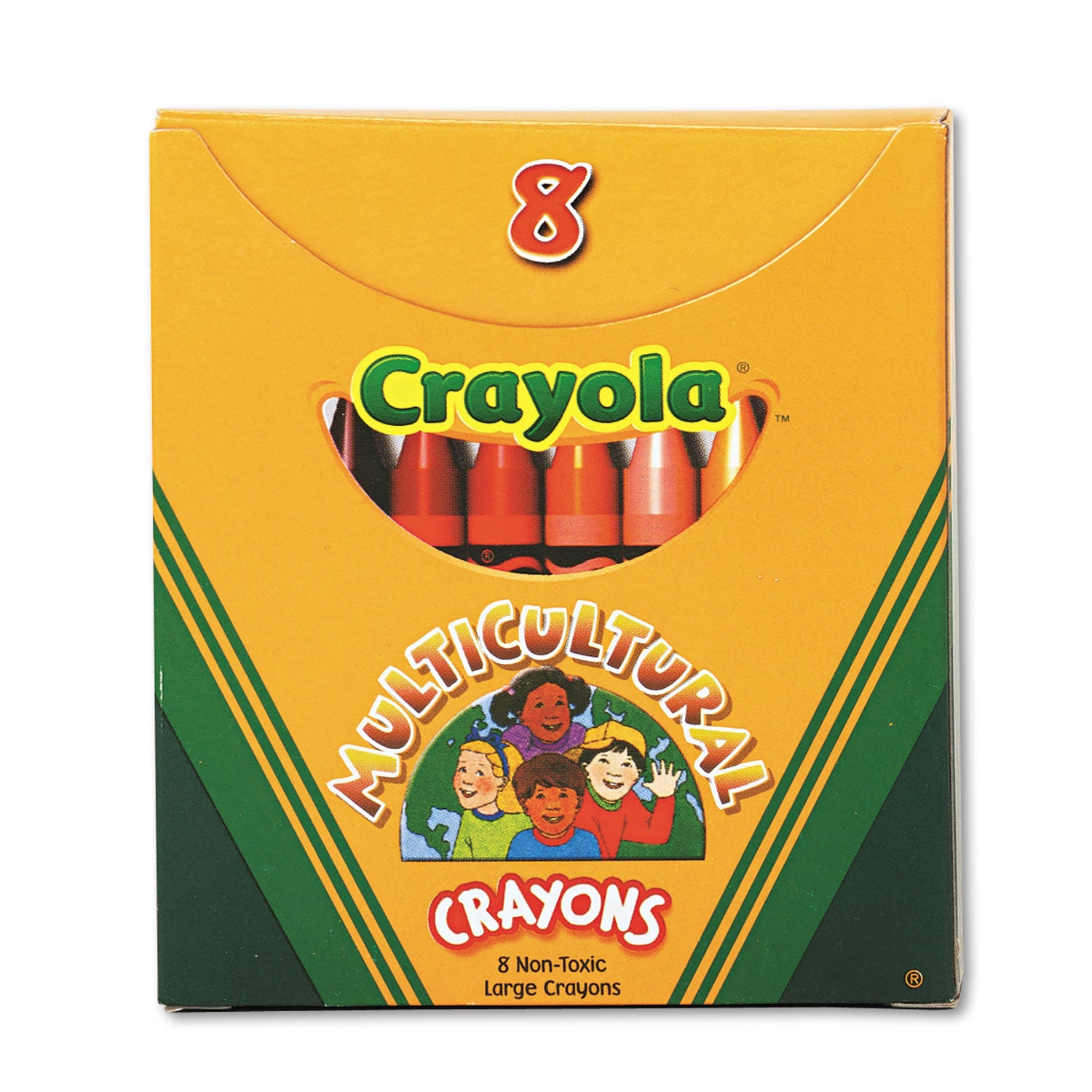 Multicultural Crayons, 8 Skin Tone Colors/Box by Crayola CYO52080W