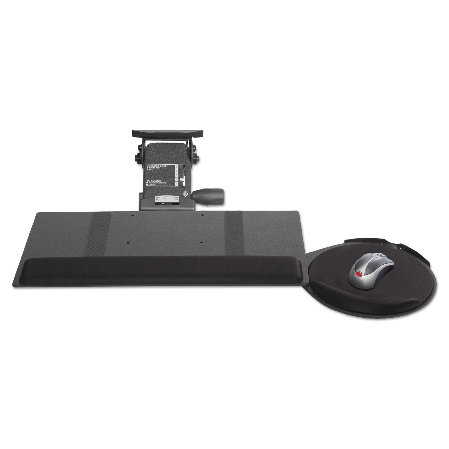 Leverless Lift N Lock Keyboard Tray, 19w x 10d, Black by Kelly Computer ...