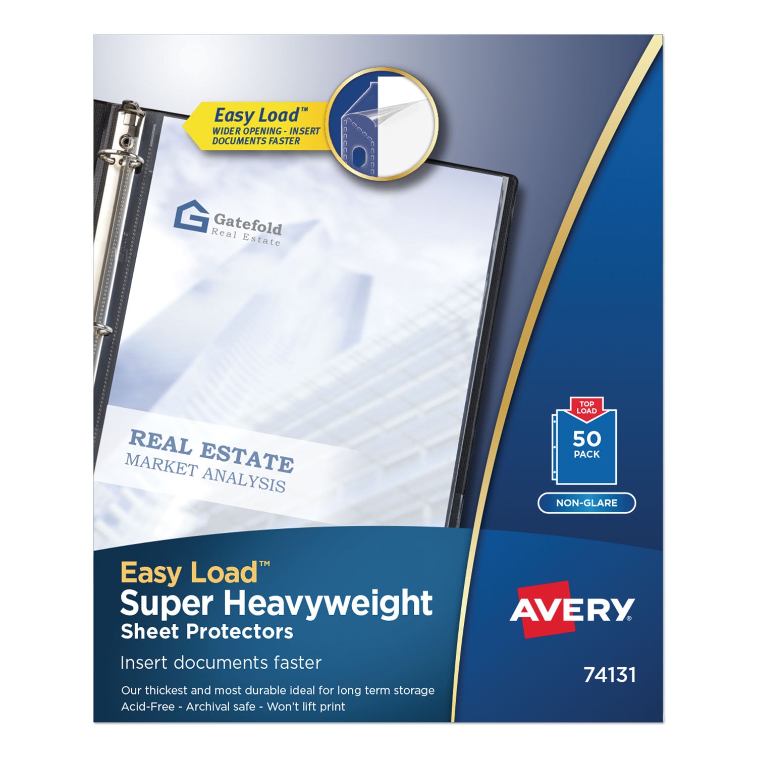 Top-Load Poly Sheet Protectors, Super Heavy Gauge, Letter, Nonglare, 50 ...