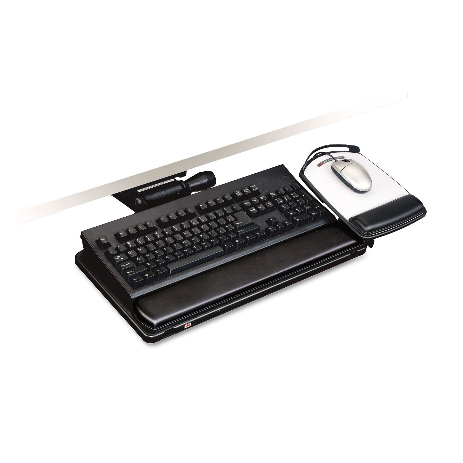 Easy Adjust Keyboard Tray, Highly Adjustable Platform, 23" Track, Black ...