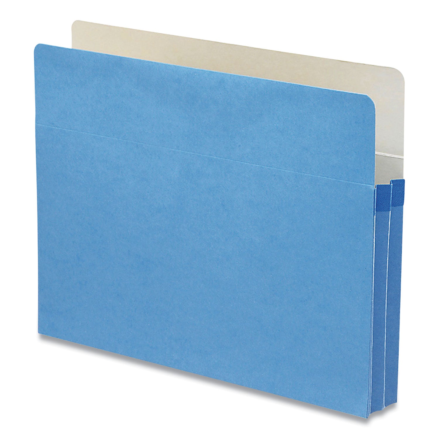 Colored File Pockets, 1.75" Expansion, Letter Size, Blue by Smead SMD73215