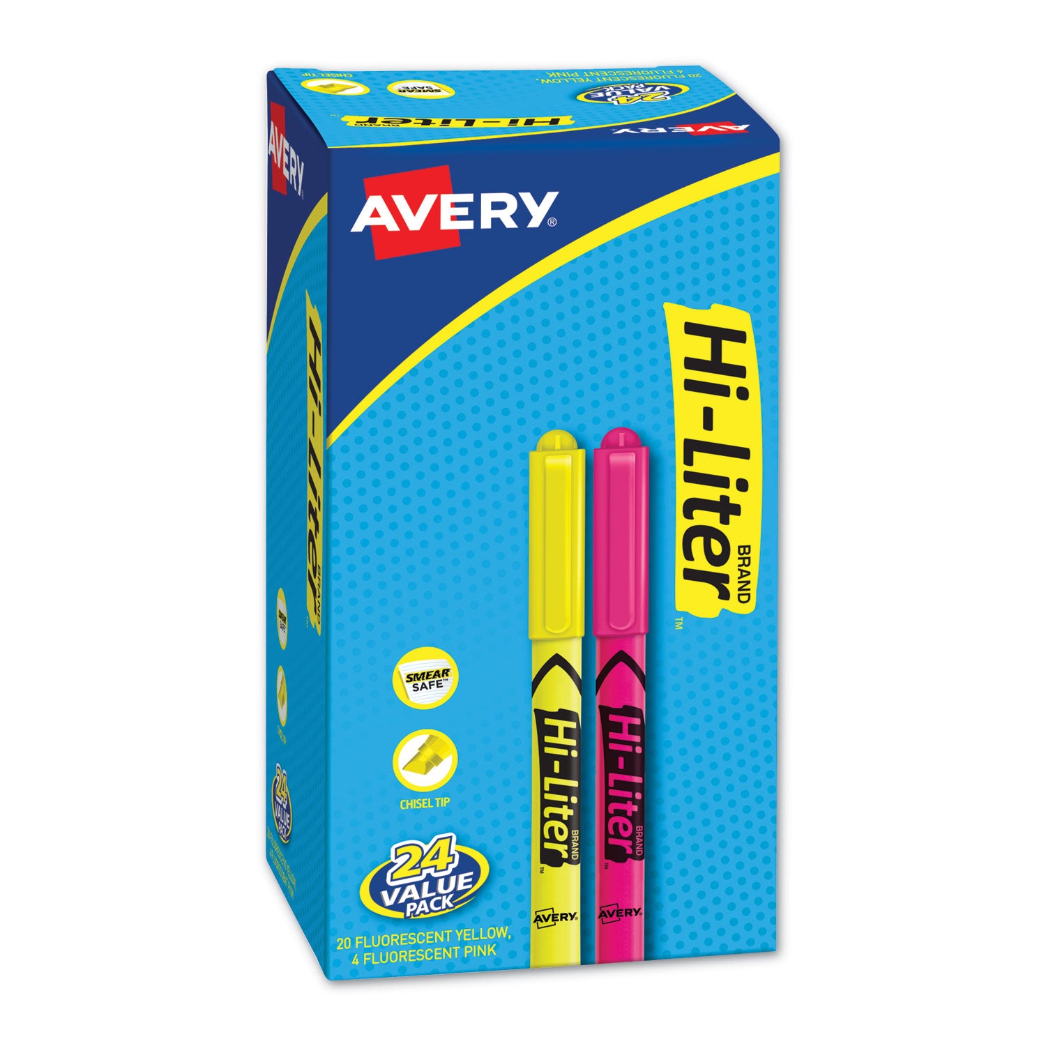HI-LITER Pen-Style Highlighter Value Pack, Assorted Ink Colors, Chisel ...
