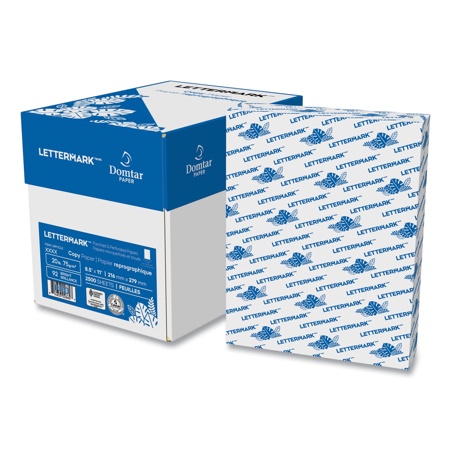 Custom Cut-Sheet Copy Paper, 92 Bright, Micro-Perforated 3.5" from ...