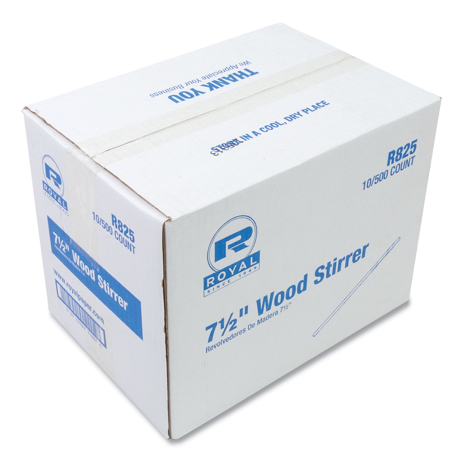 Wood Coffee Stirrers, 7.5" Long, 500/Box, 10 Boxes/Carton by ...