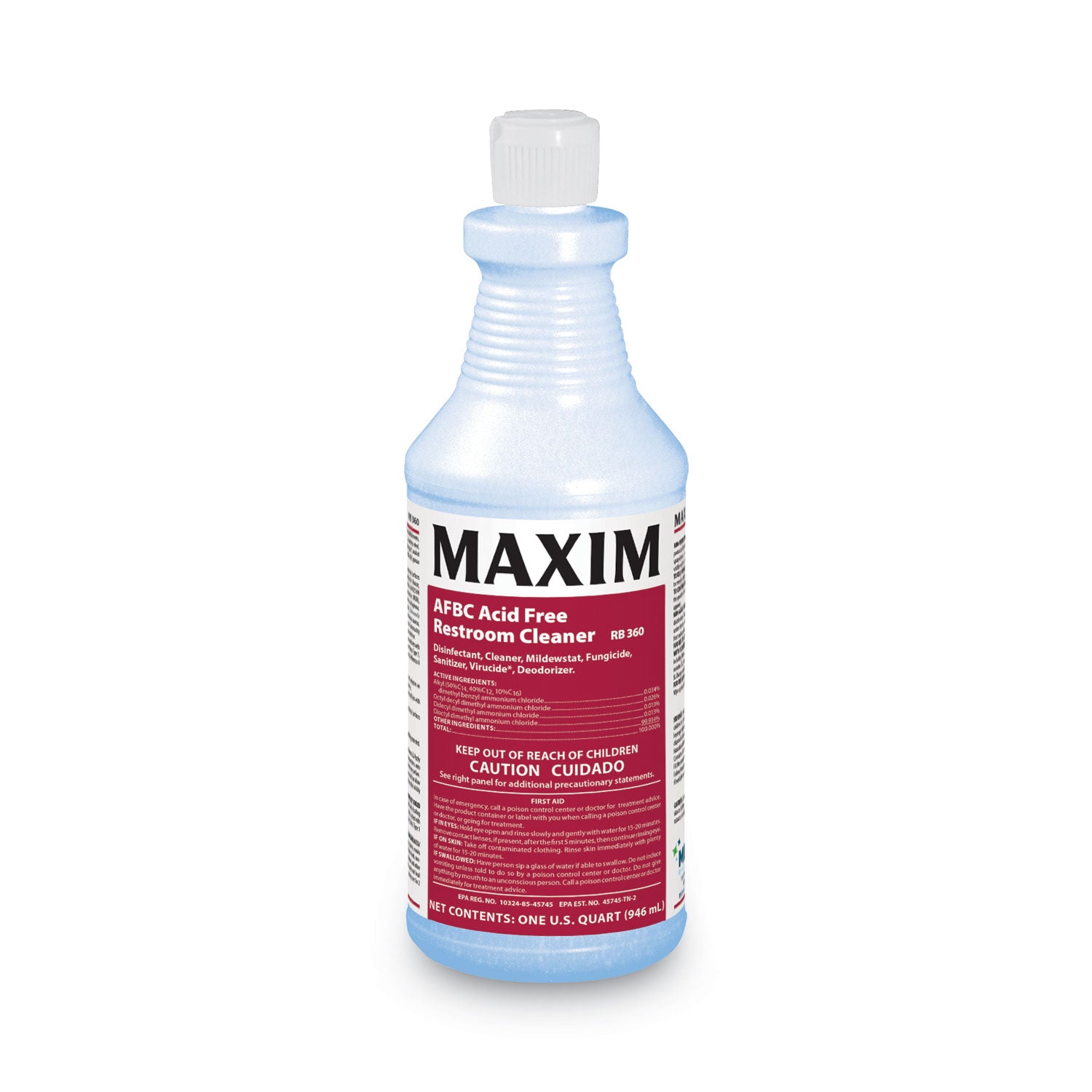 AFBC Acid-Free Restroom Cleaner, Safe-to-Ship, Fresh Scent, 32 oz ...