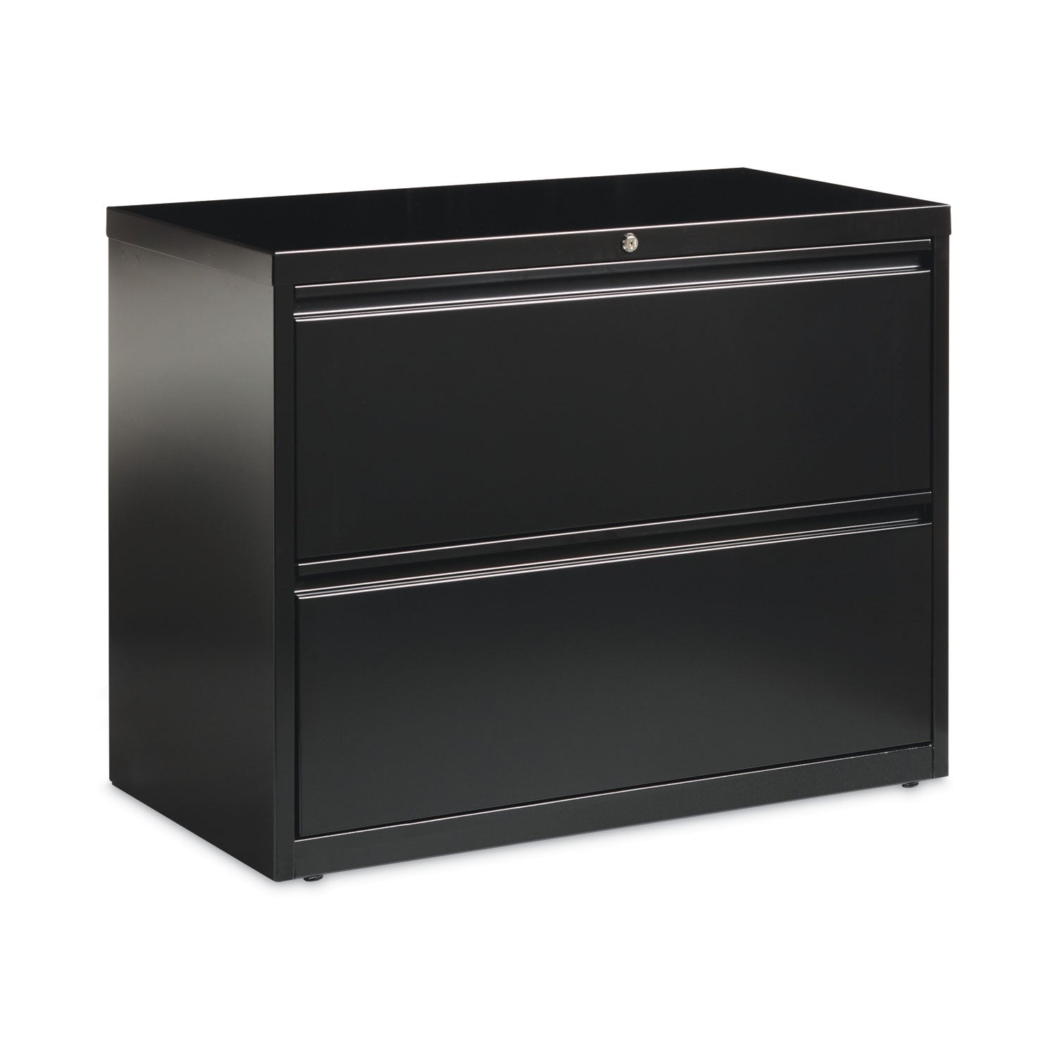 Lateral File Cabinet, 2 Letter/Legal/A4-Size File Drawers, Black, 36 x ...