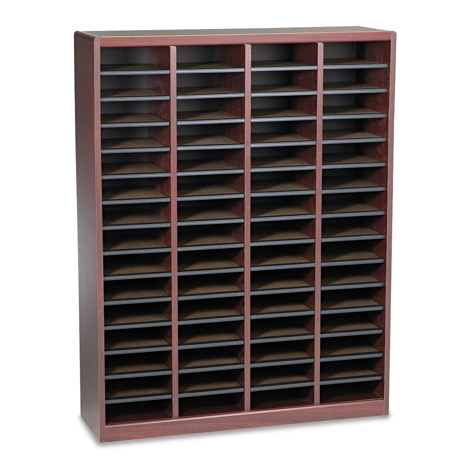 Wood/Fiberboard E-Z Stor Sorter, 60 Compartments, 40 x 11.75 x 52.25 ...